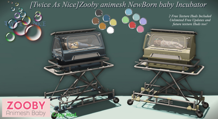Second Life Marketplace - [Twice As Nice]Zooby animesh NewBorn baby ...